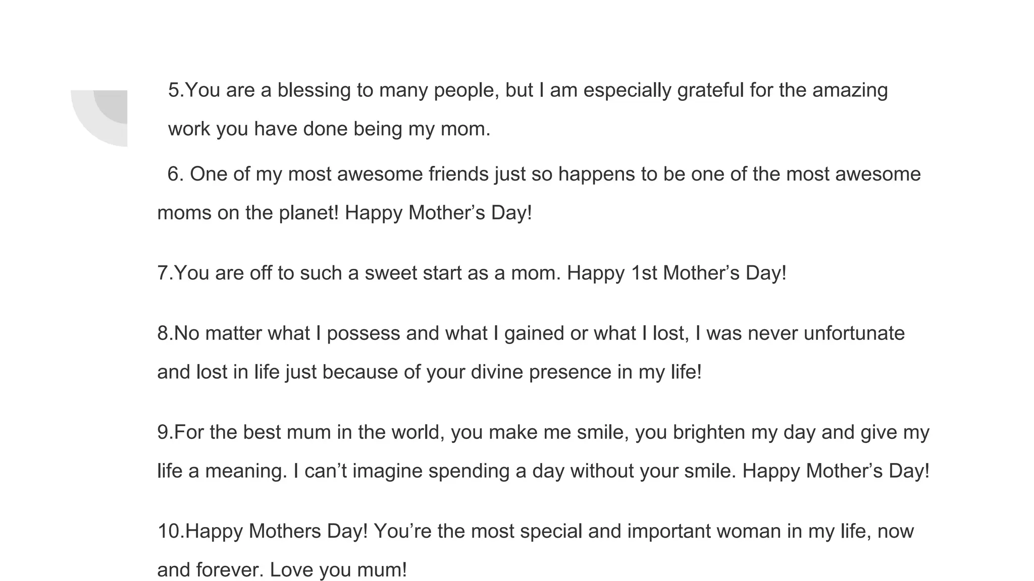 Mother's day messages | PPT