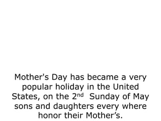 Mother's day sentences | PPTX