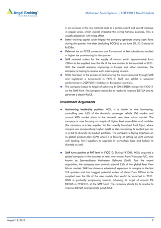 Motherson Sumi Systems | PDF