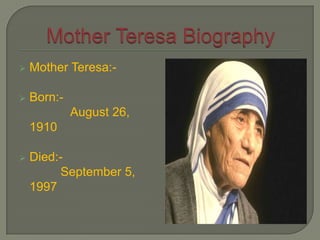 Mother Teresa | PPTX