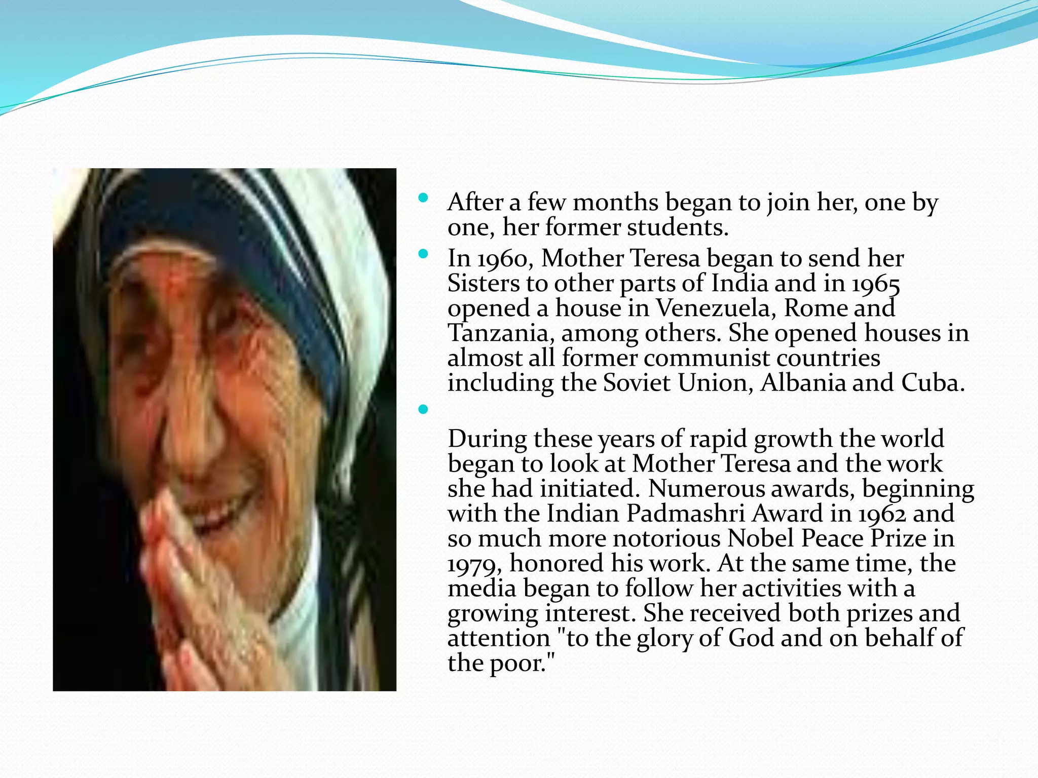 Mother teresa | PPTX