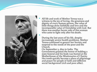 Mother teresa | PPTX