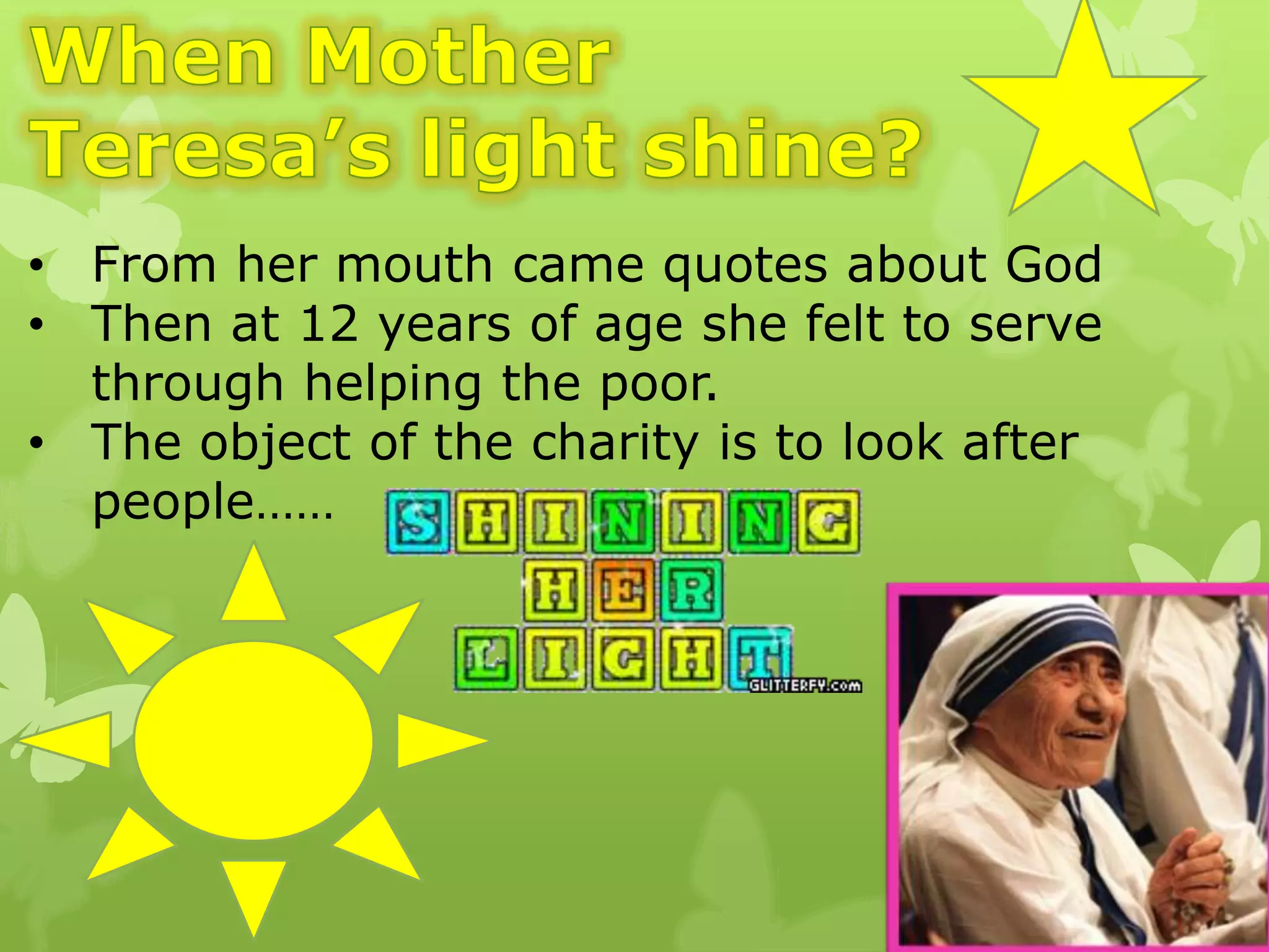 Mother teresa! | PPT