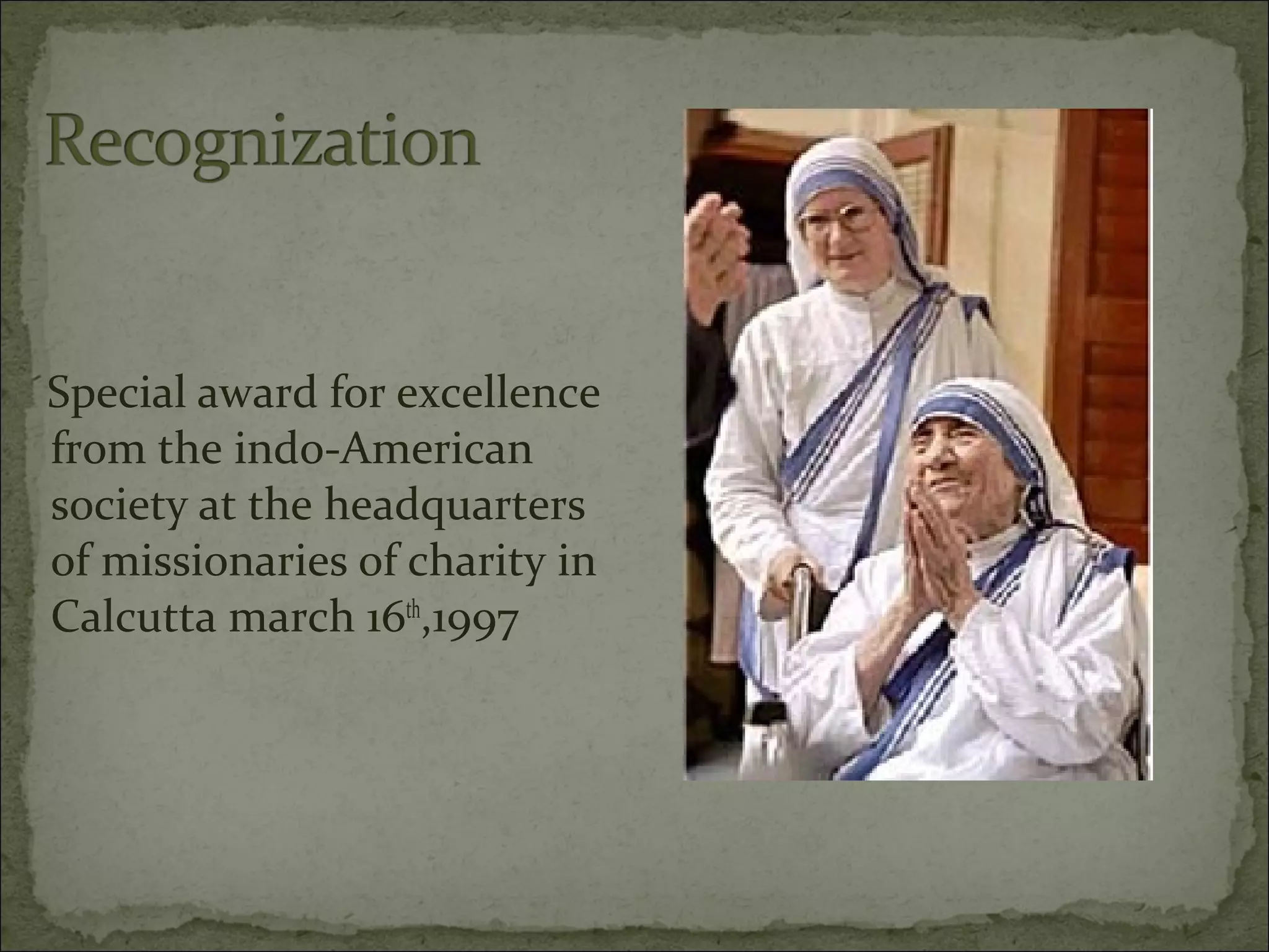 Mother teresa | PPT