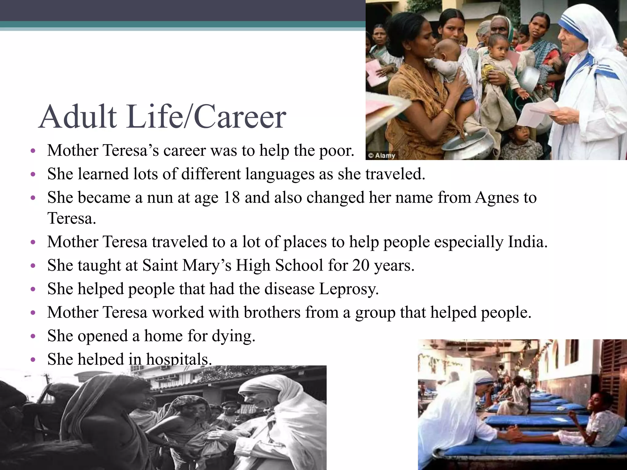 Mother teresa | PPTX