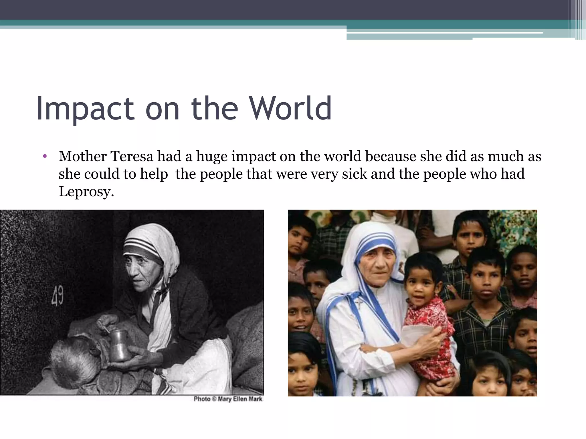 Mother teresa | PPTX