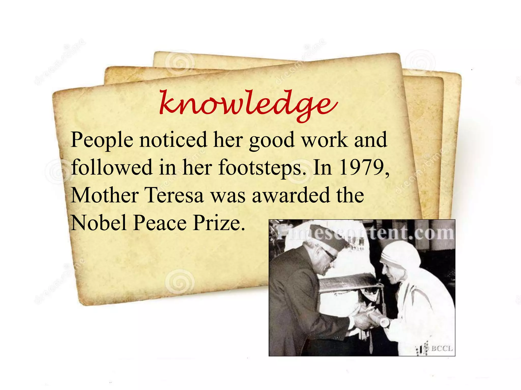 Mother teresa qualities | PPTX