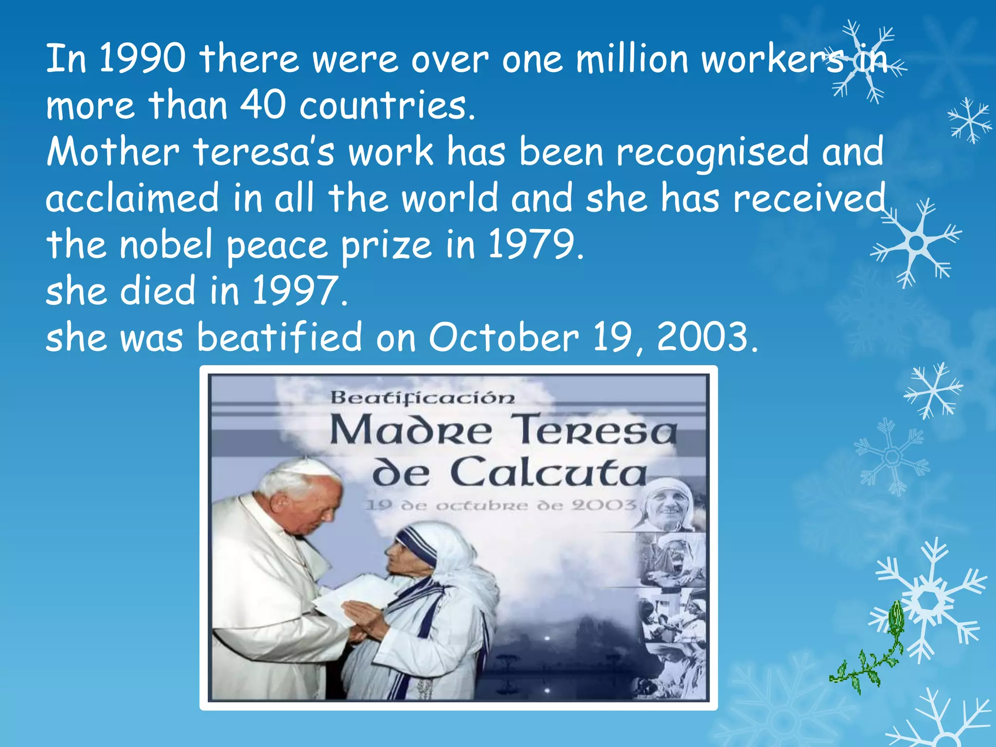 Mother teresa of calcutta copia | PPTX