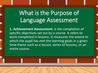 Language Assessment Strategies(lesson 2) | PPTX
