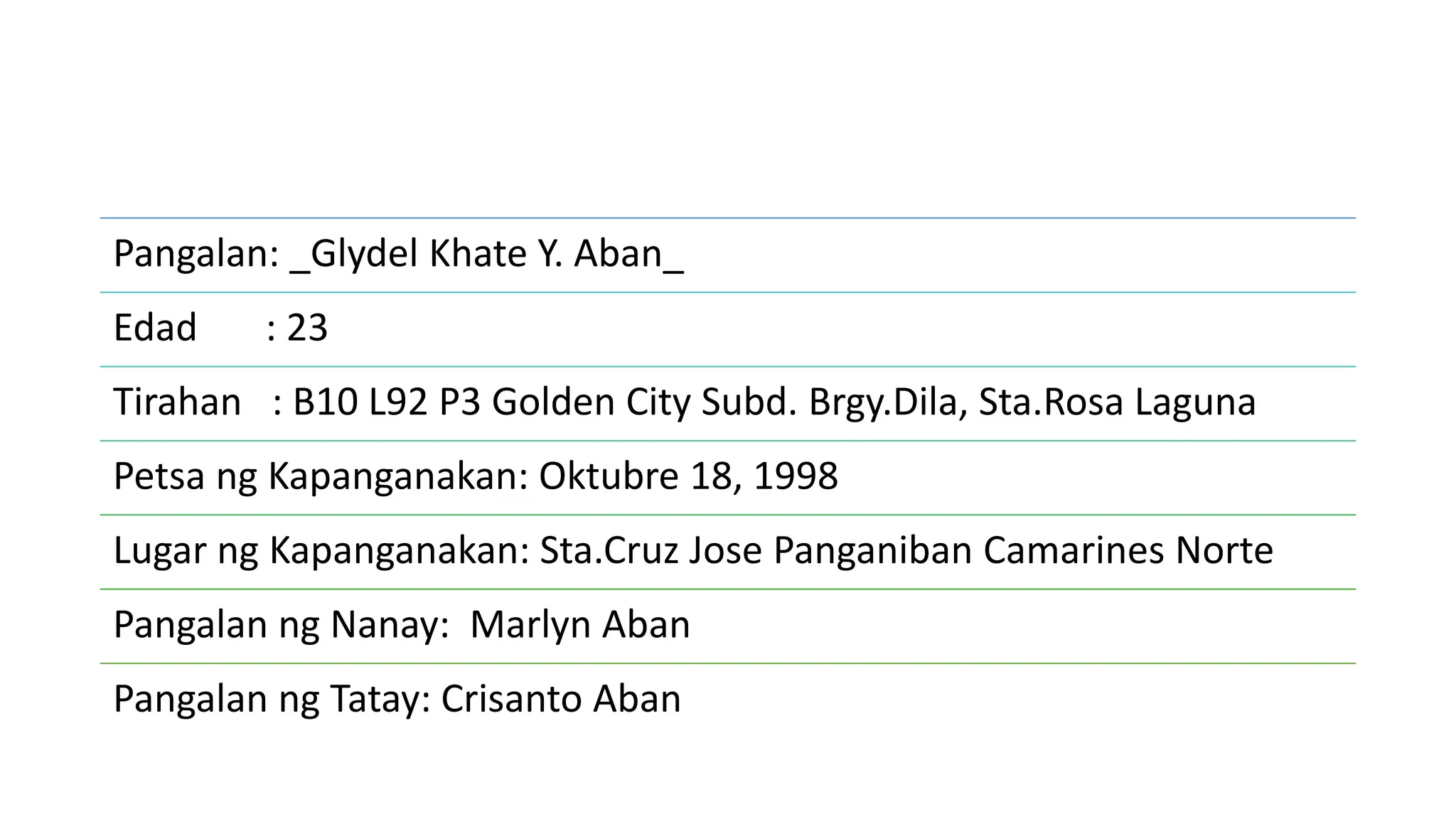 Mother Tongue 2 Pormularyo pangalang pambabae.pptx