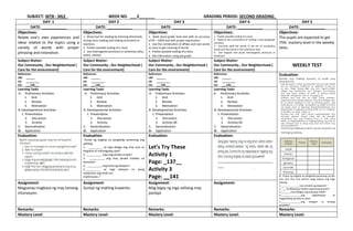 DLL in Grade 3 Mother Tongue Based | PDF
