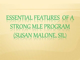 Mother tongue based multilingual education | PPTX