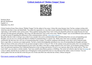 MOTHER TONGUE – BASED MULTILINGUAL EDUCATION | PPT