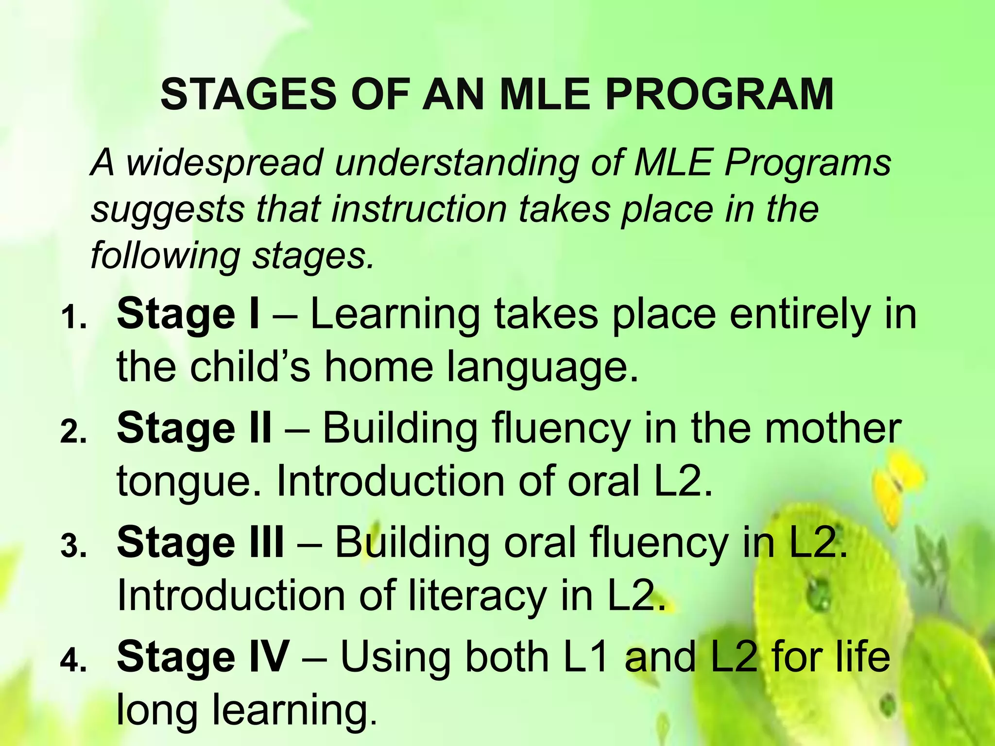 Mother Tongue Multilingual Education (MTB-MLE) | PPTX