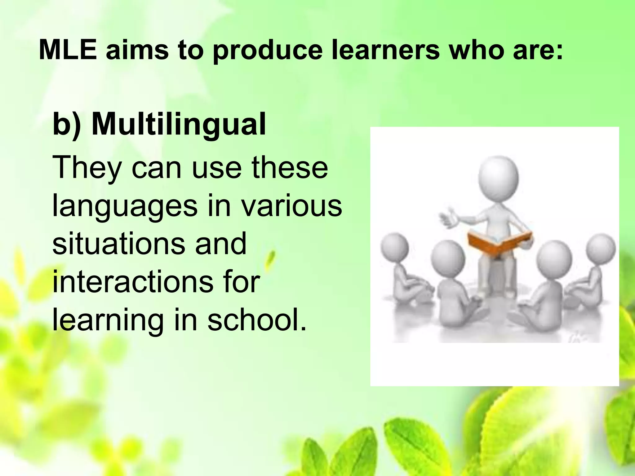 Mother Tongue Multilingual Education (MTB-MLE) | PPTX