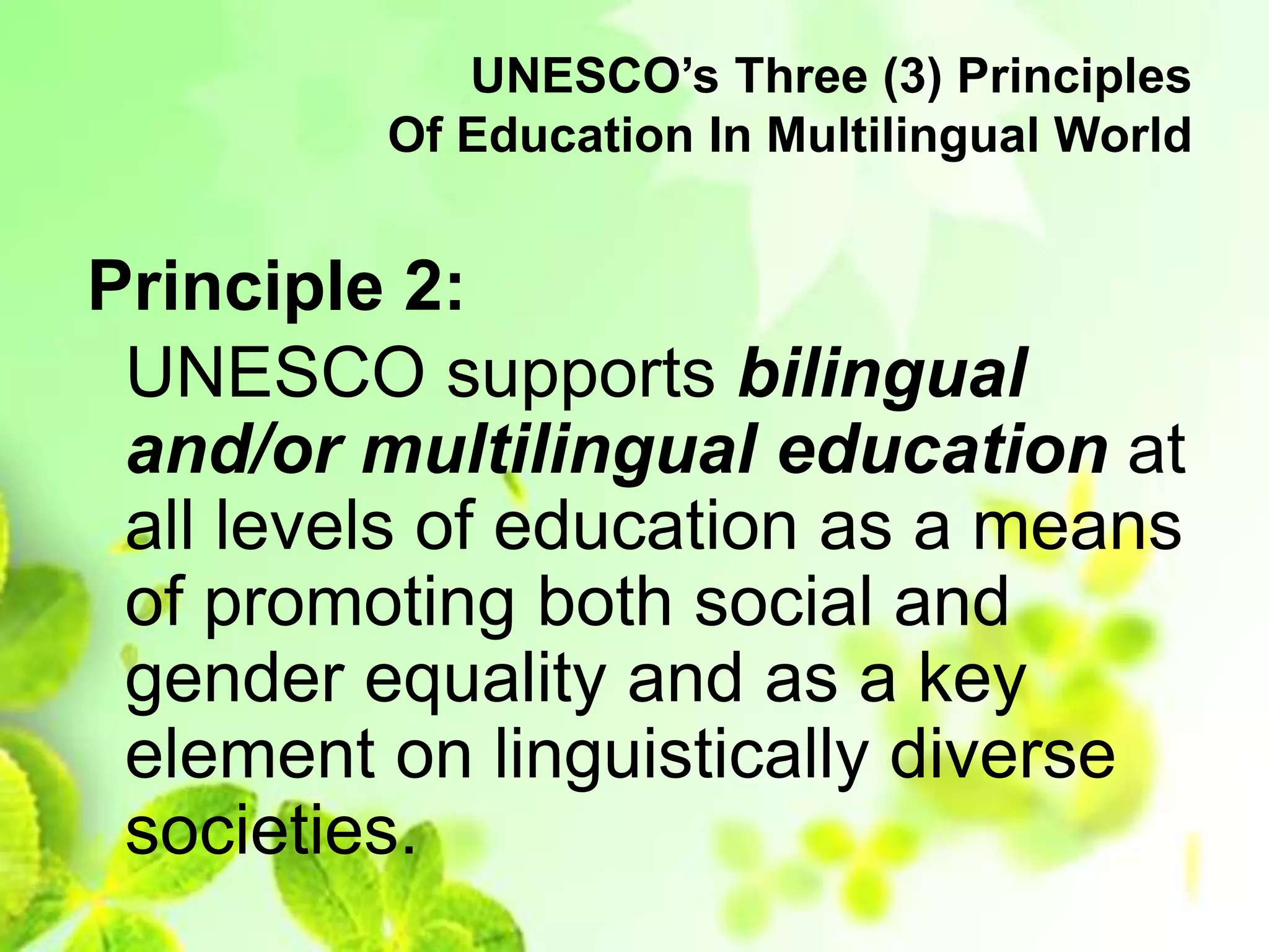 Mother Tongue Multilingual Education (MTB-MLE) | PPTX