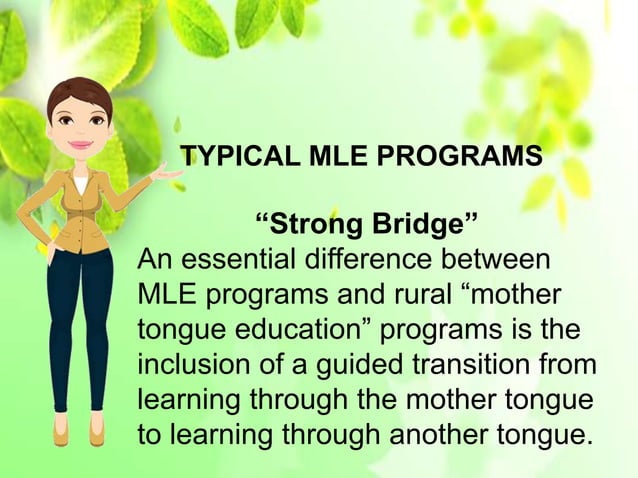 Mother Tongue Multilingual Education (MTB-MLE) | PPTX | Education