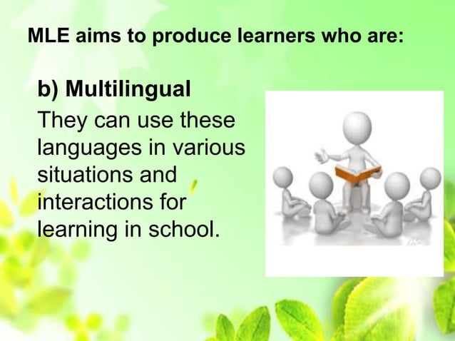 Mother Tongue Multilingual Education (MTB-MLE) | PPTX | Education