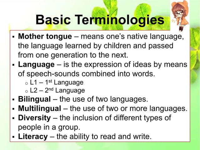 Mother Tongue Multilingual Education (MTB-MLE) | PPTX | Education