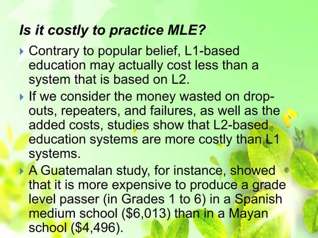 Mother Tongue Multilingual Education (MTB-MLE) | PPTX | Education