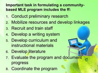 Mother Tongue Multilingual Education (MTB-MLE) | PPTX