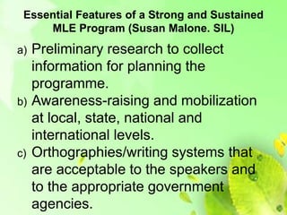 Mother Tongue Multilingual Education (MTB-MLE) | PPTX