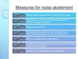 traffic noise | PPTX