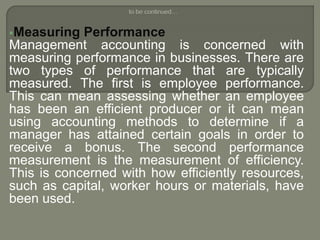 Management accounting | PPTX