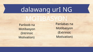 Ang Motibasyon sa Pagtuturo at Pagtataya | PPTX