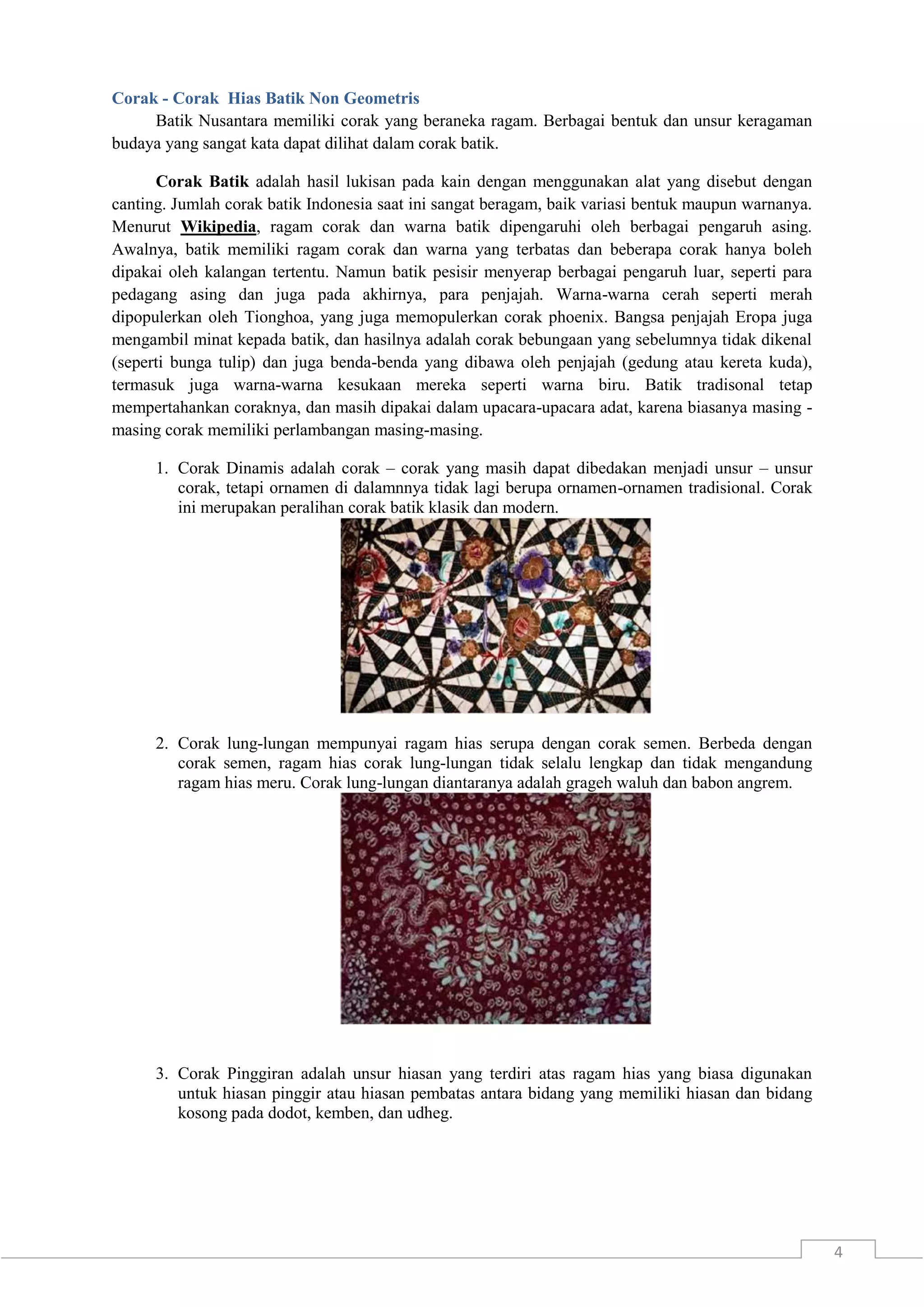 Motif batik indonesia | DOCX