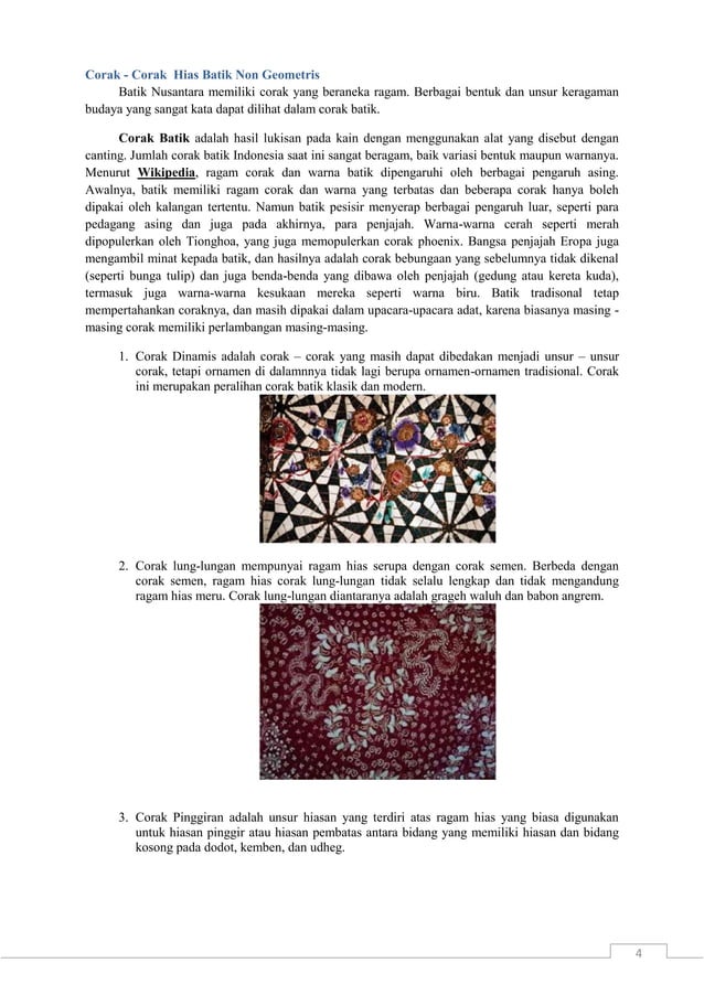 Motif batik indonesia | DOCX