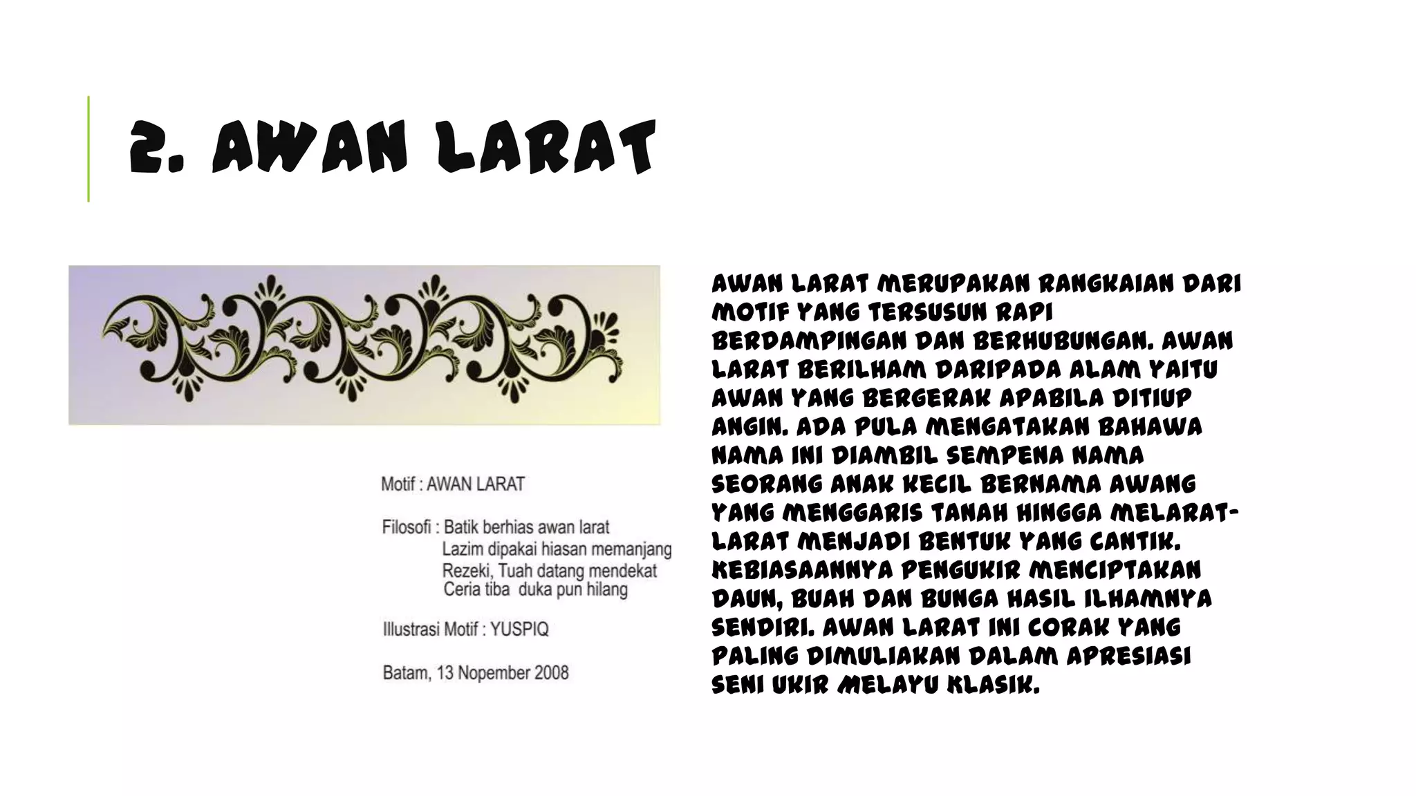 Motif & Ukiran Melayu Riau | PPTX