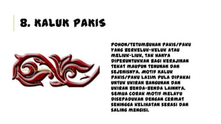 Motif & Ukiran Melayu Riau | PPTX