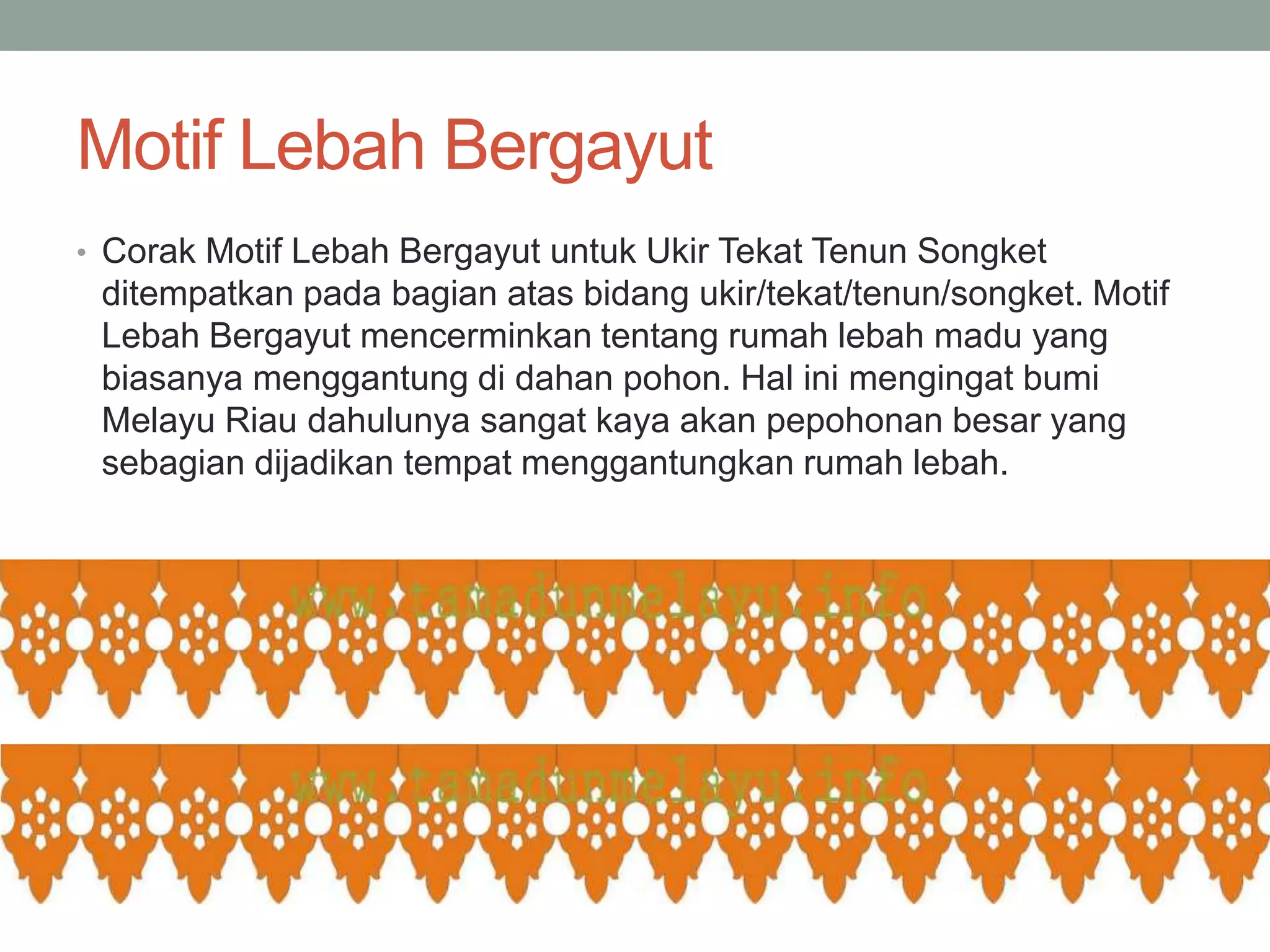 Motif dan ukiran melayu riau | PPTX