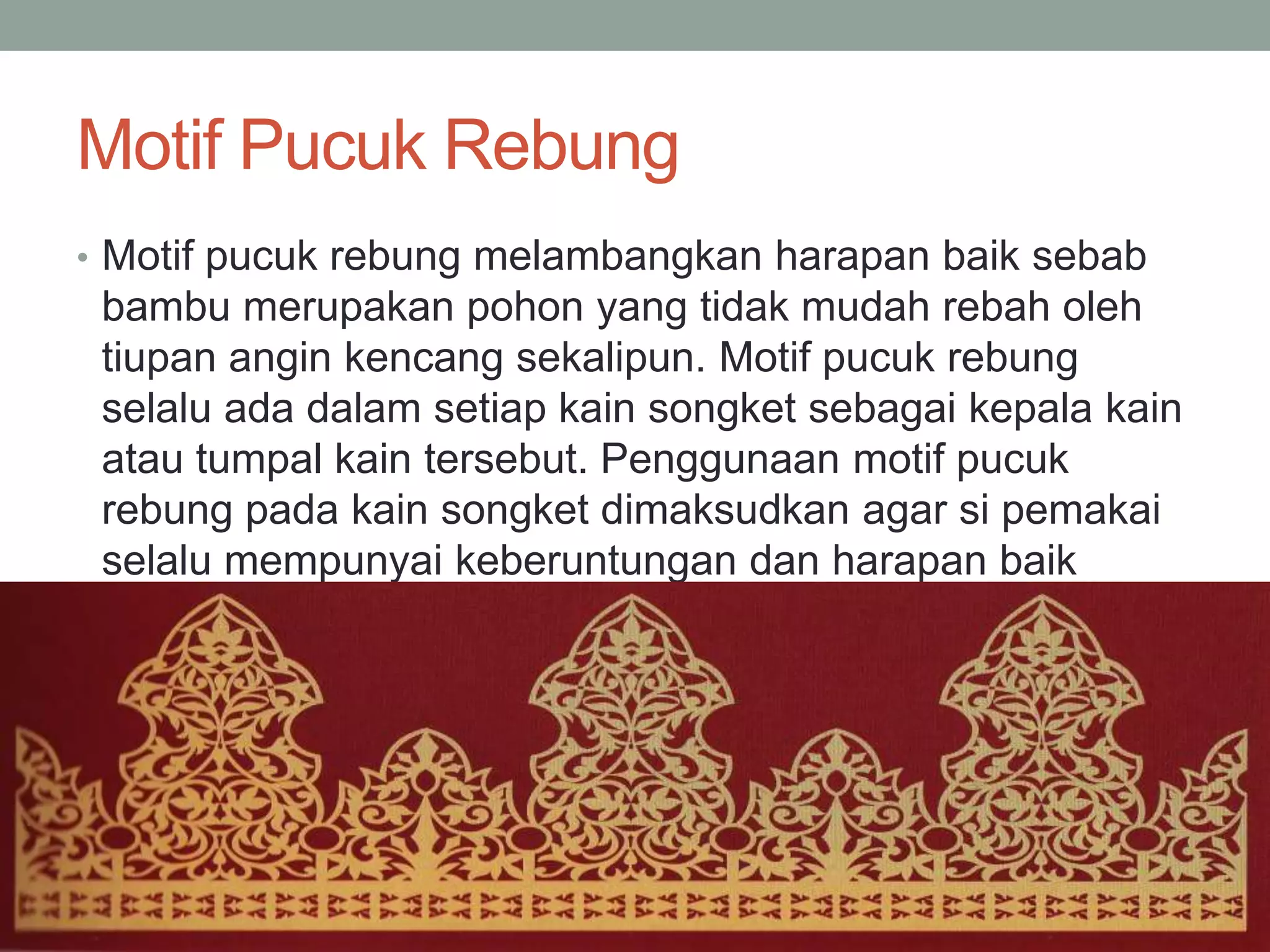 Motif dan ukiran melayu riau | PPTX