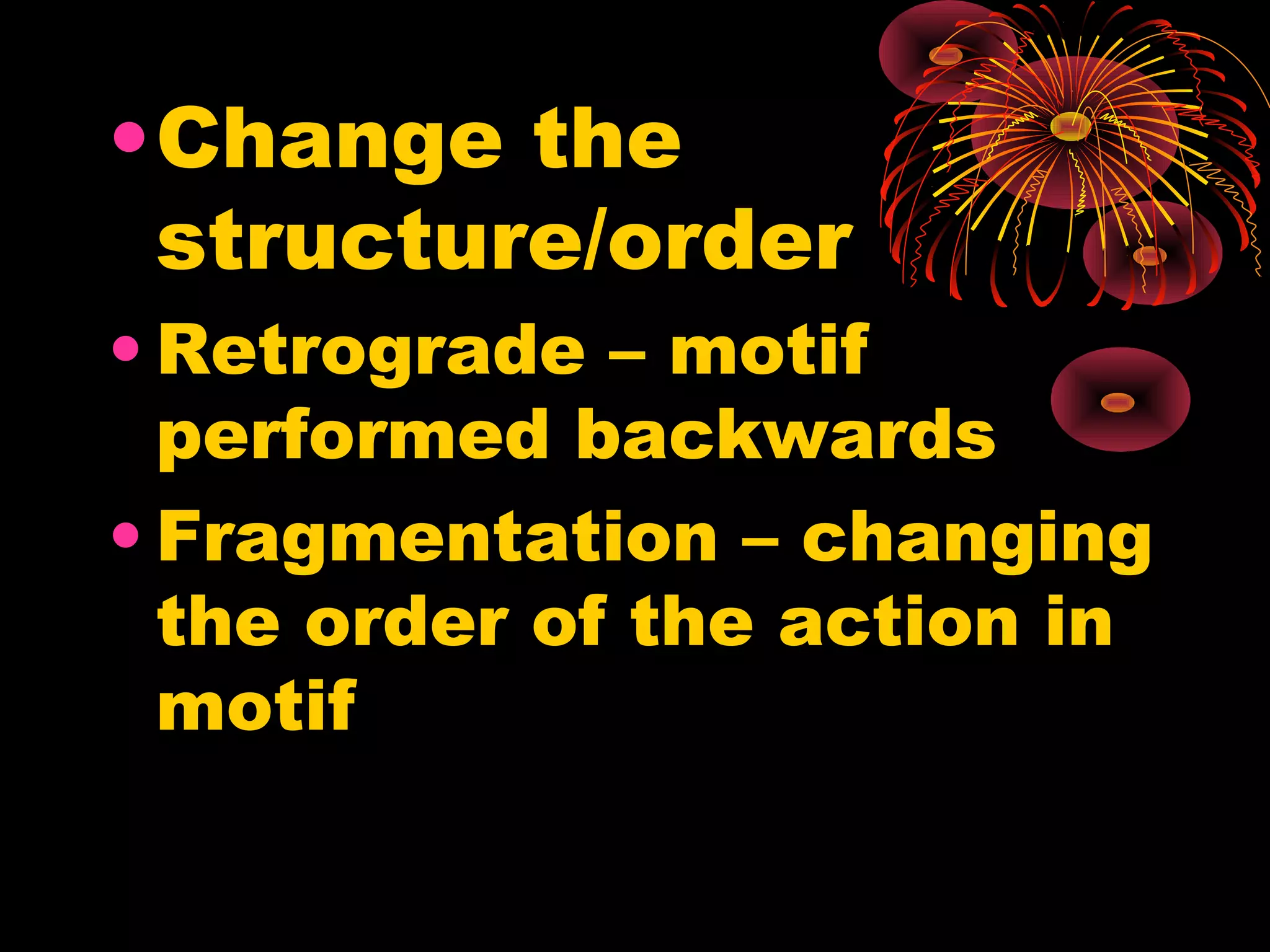 Motif development | PPT