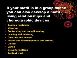 Motif development | PPT