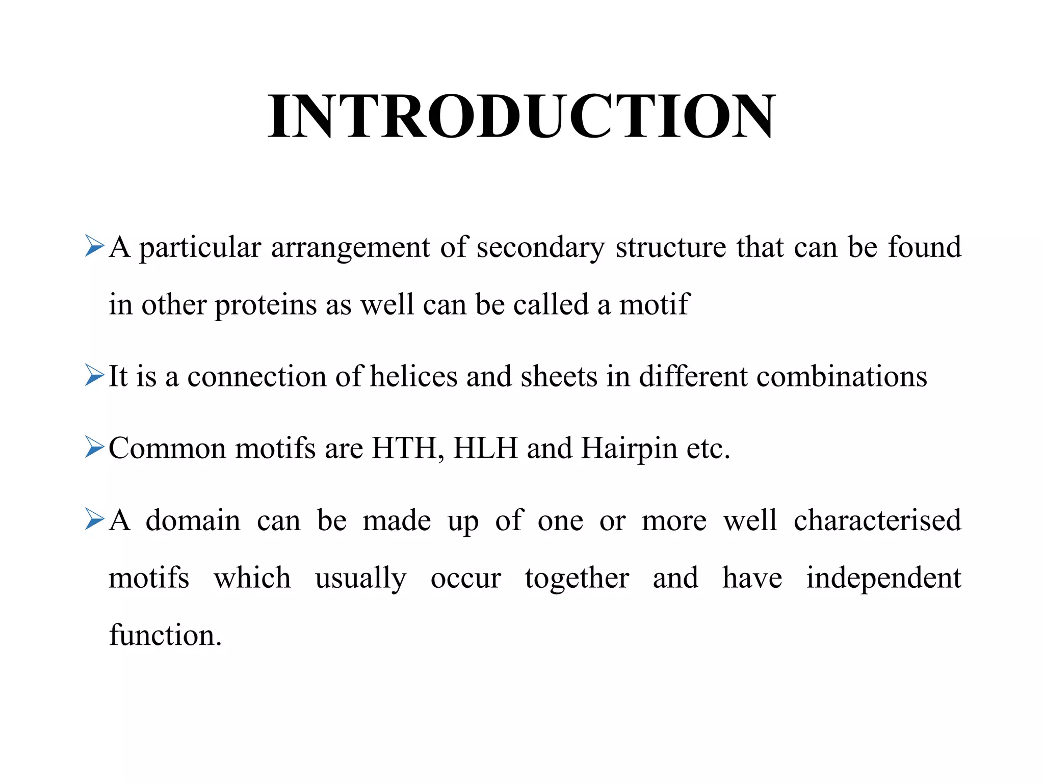 Motifs and domains | PPTX