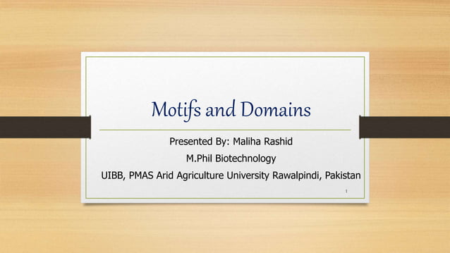 Motifs and Domains in Proteins_exp_.pptx