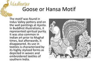 Motifs on indian sarees | PPTX