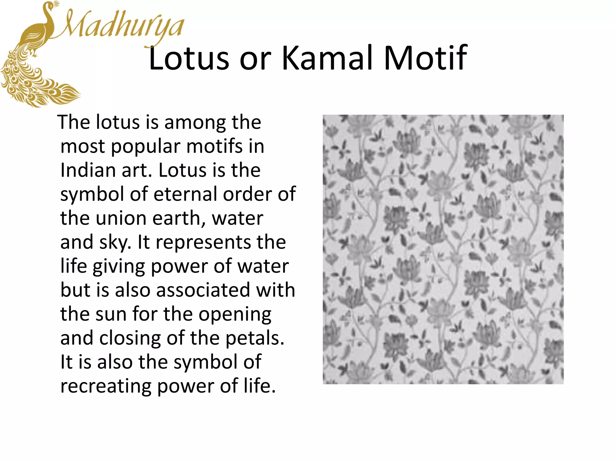 Motifs on indian sarees | PPTX