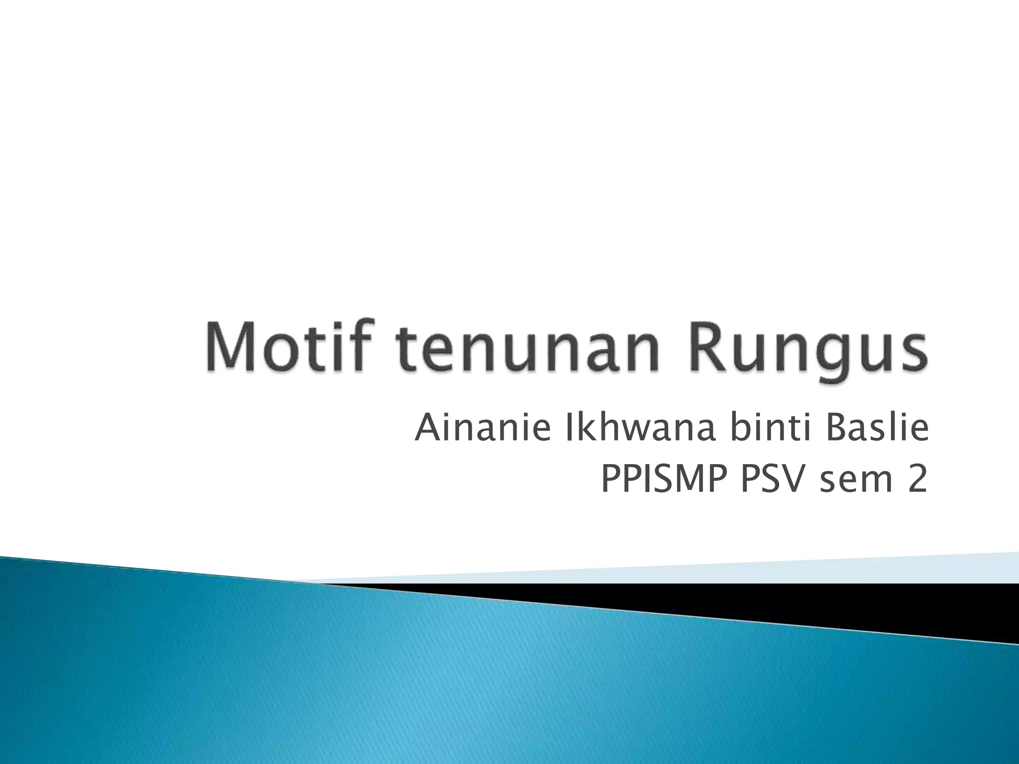 Motif tenunan Rungus Sabah | PPTX