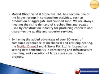 Motilal Dhoot Group In Pune | PPTX