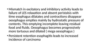 MOTILITY DISORDERS OF OESOPHAGUS AND THEIR MANAGEMENT | PPTX