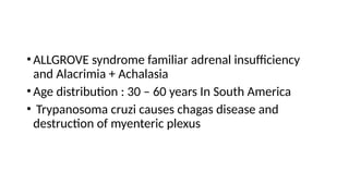MOTILITY DISORDERS OF OESOPHAGUS AND THEIR MANAGEMENT | PPTX
