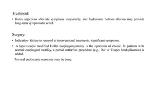 Motility disorders of esophagus new | PPTX
