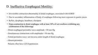 Motility disorders of esophagus new | PPTX | Digestive Disorders ...