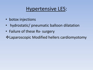 Motility disorders of oesophagus | PPTX