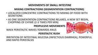 Motility in the alimentary tract | PPT