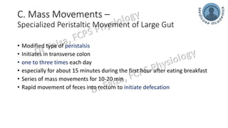 Motility of large intestine_Mass movement and defecation | PDF